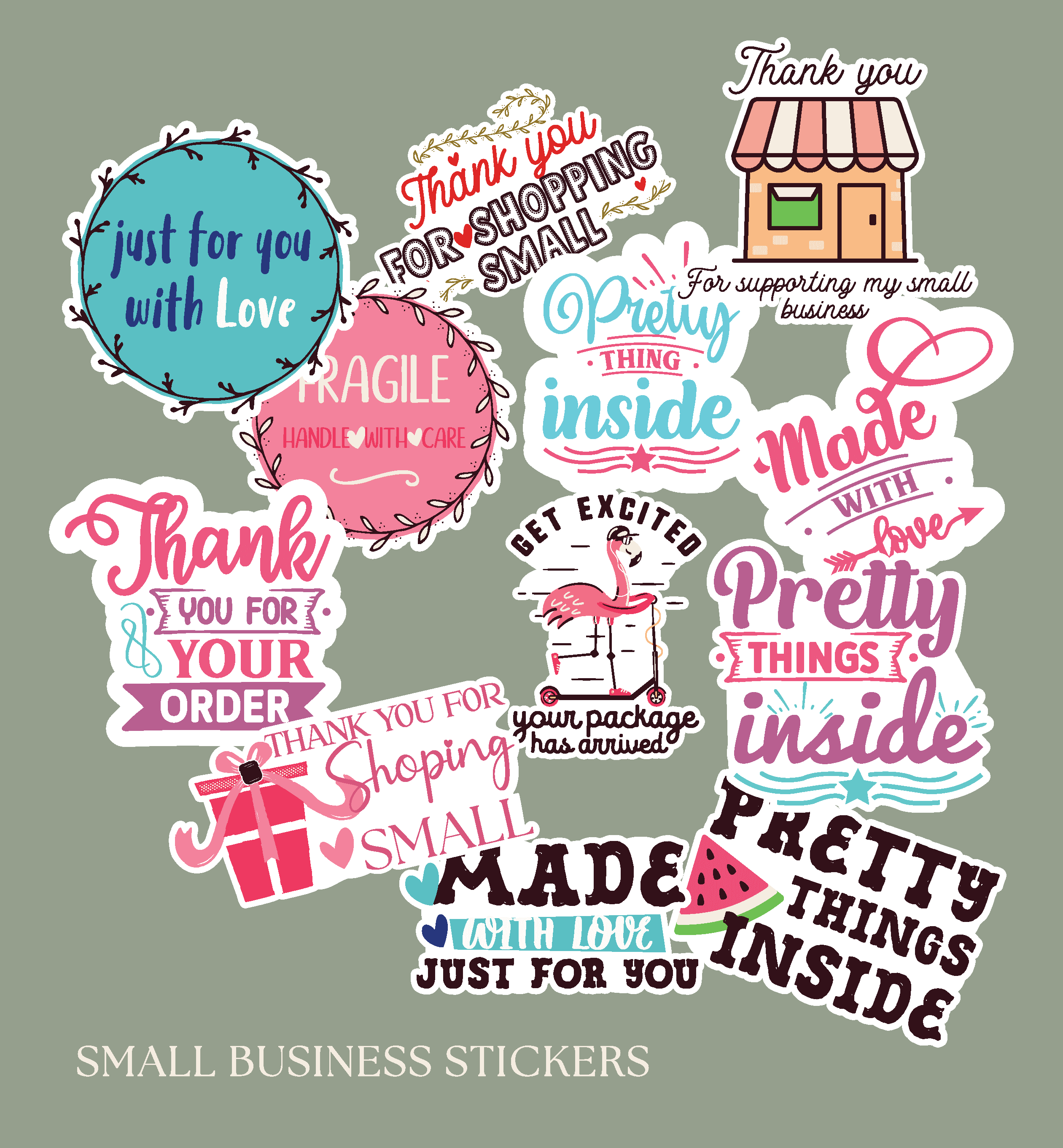 Small Business Stickers (5cm X 5cm) - RS FOILING